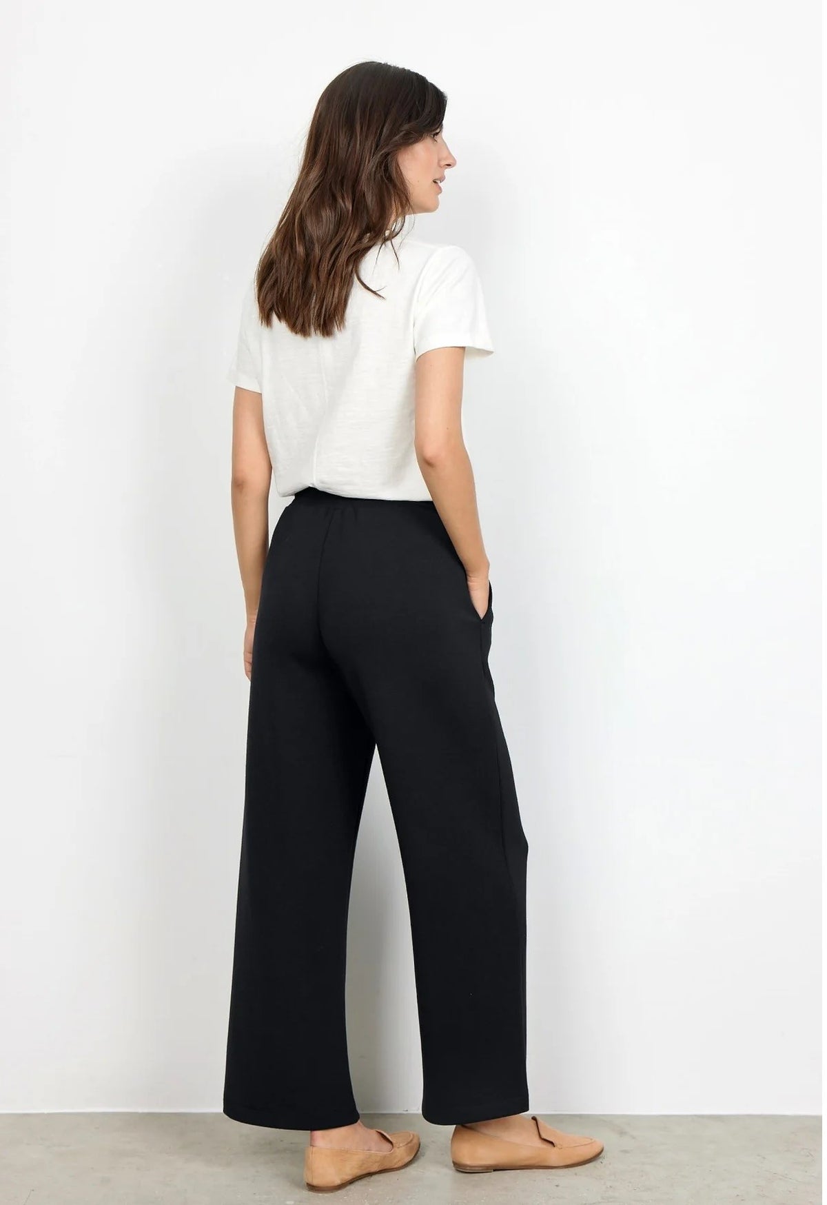 Wide Leg Drawstring Modal Pant | Bellissima West