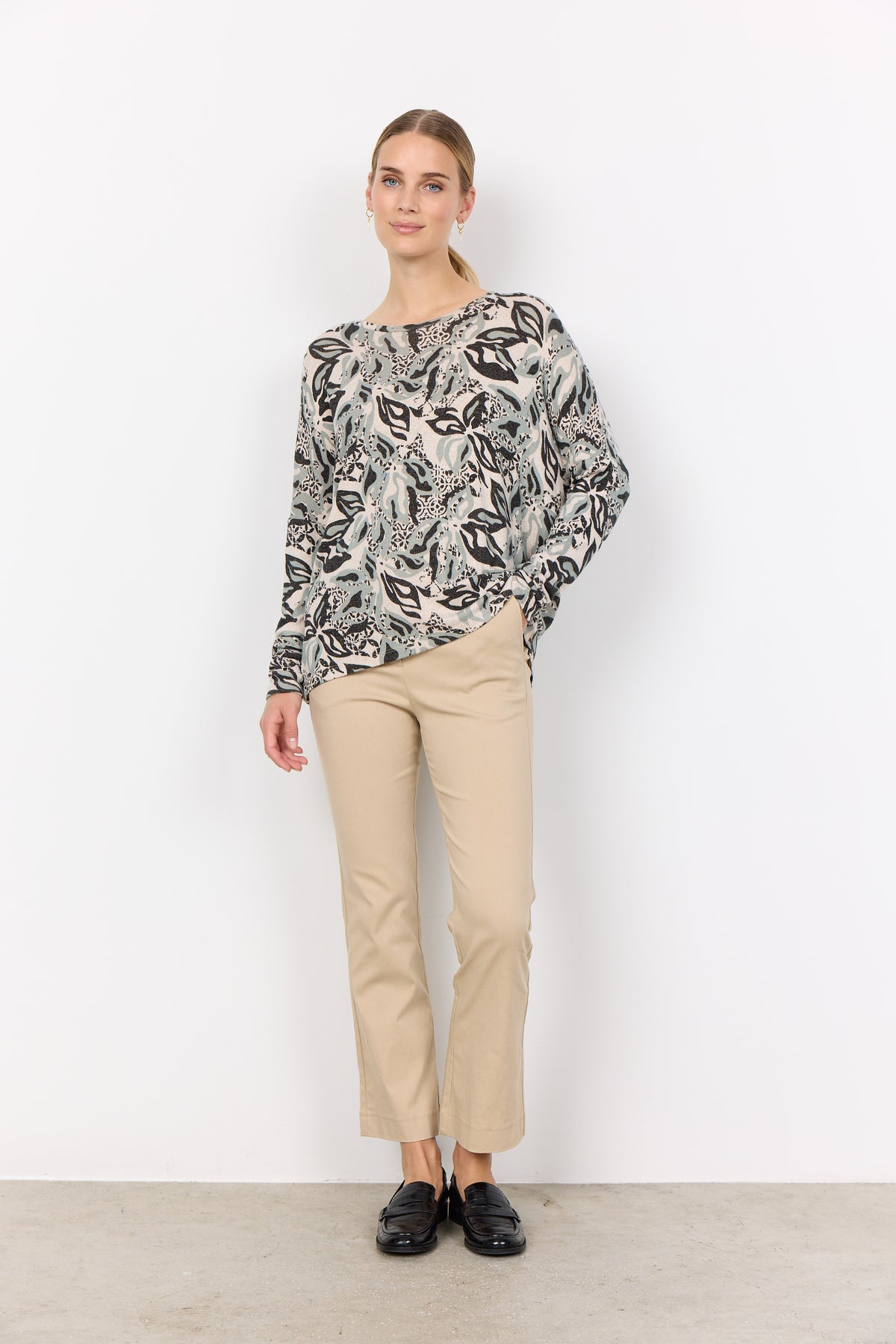 Floral Print High-Low Top | Bellissima West
