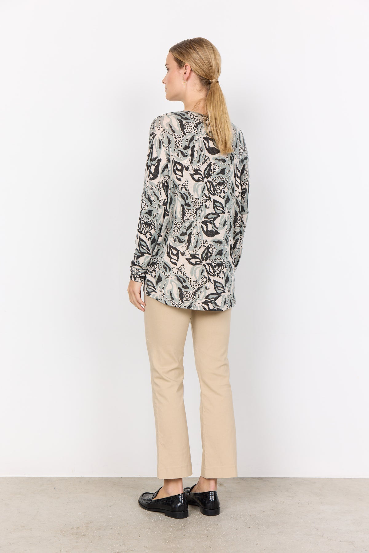 Floral Print High-Low Top | Bellissima West